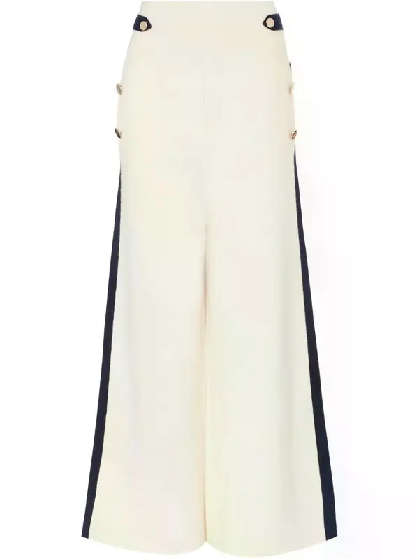 TEMPERLEY LONDON Rivera Wide Leg Trousers - Neutrals