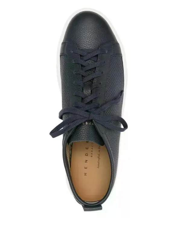 HENDERSON BARACCO Perforated Leather Sneakers - Blue