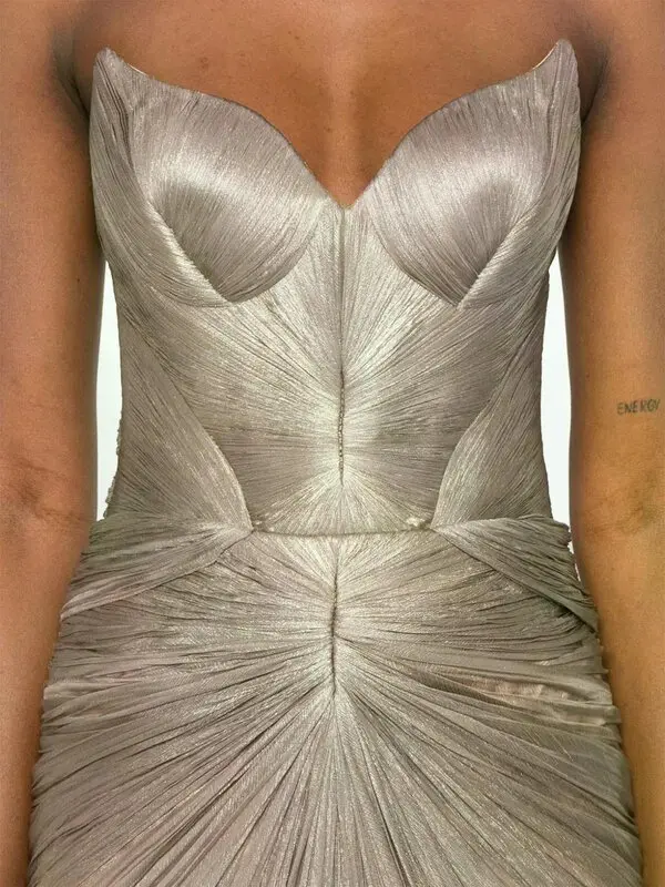 IRIS SERBAN Jolie Maxi Dress - Neutrals