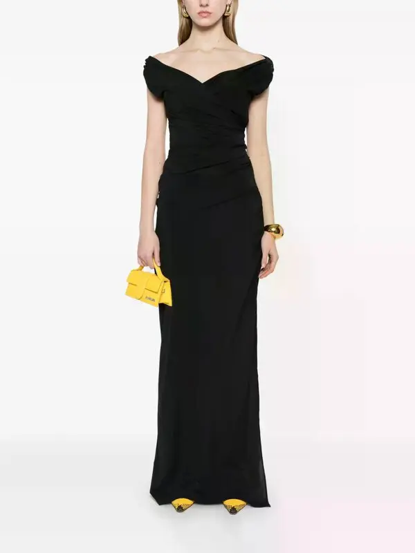 Jacquemus La Robe Rita Longue Gown - Black