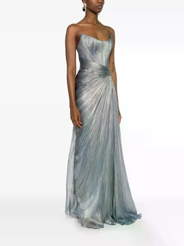 IRIS SERBAN Charlotte Maxi Dress - Blue