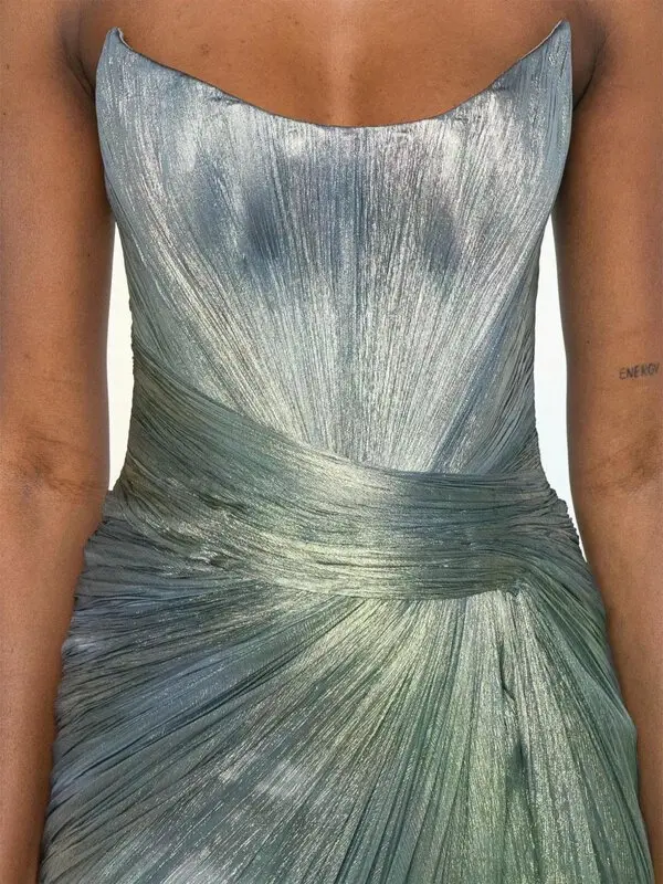 IRIS SERBAN Charlotte Maxi Dress - Blue