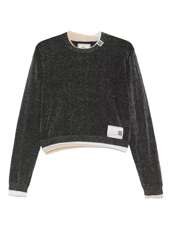 Mihara Yasuhiro Triple-layered Glittered Sweater