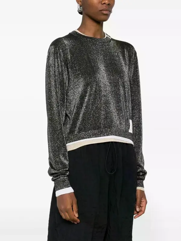Mihara Yasuhiro Triple-layered Glittered Sweater