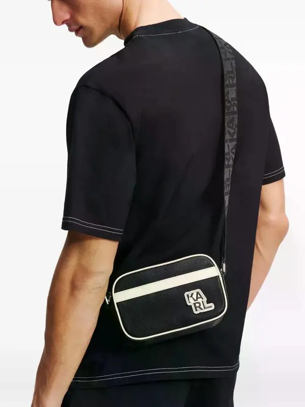Karl Lagerfeld K/athleisure Contrasting-panel Messenger Bag