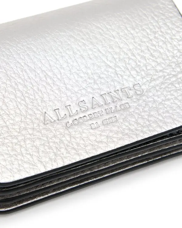 ALLSAINTS Honore Grained Leather Card Holder Crossbody