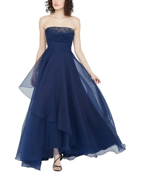 Theia Aubrey Strapless Gown