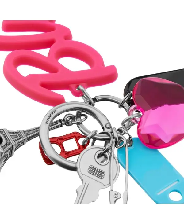 Balenciaga Charm Keychain Hourglass Soft Big Souvenirs - Multicolored