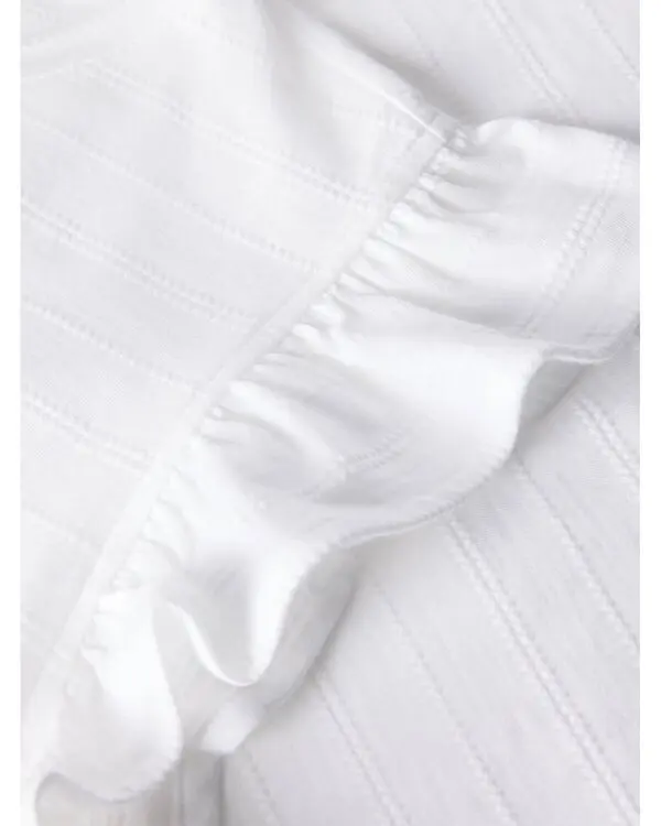 Whistles Ankle Socks With Scalloped Trim And Patterned Detail