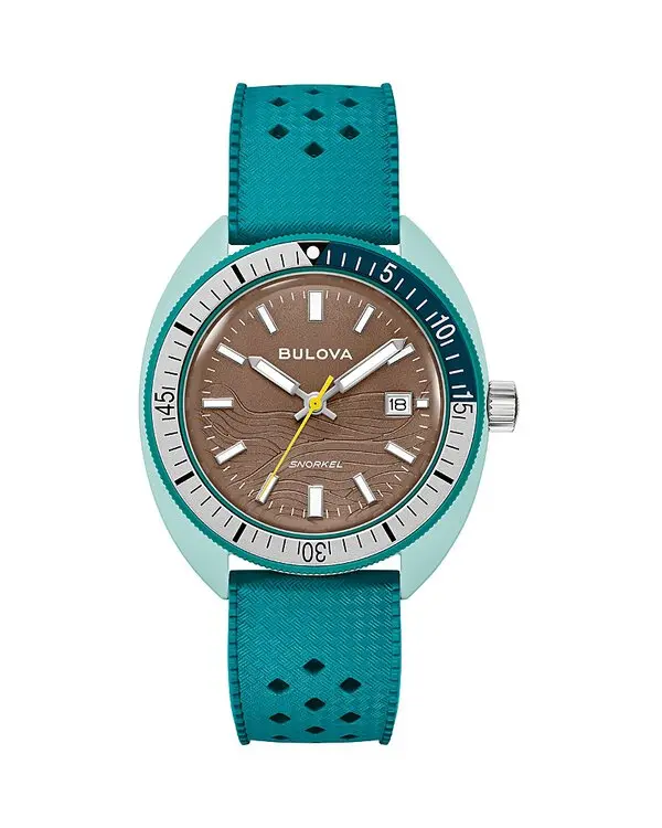 Bulova Snorkel 41mm Watch - Brown/green