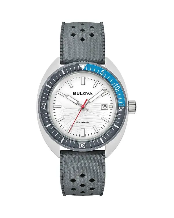 Bulova Snorkel Watch, 41mm - White/gray