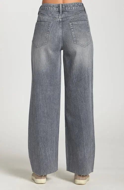 APNY Featherweight Wide Leg Jeans - Grey