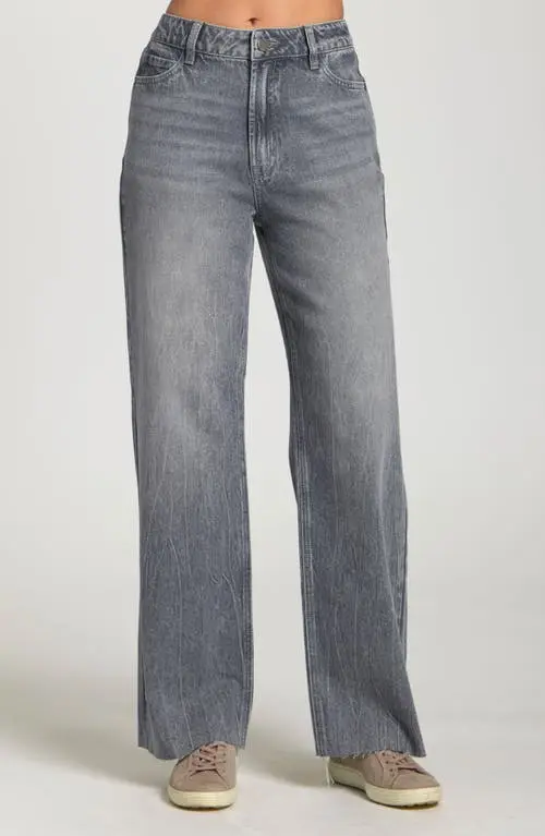 APNY Featherweight Wide Leg Jeans - Grey