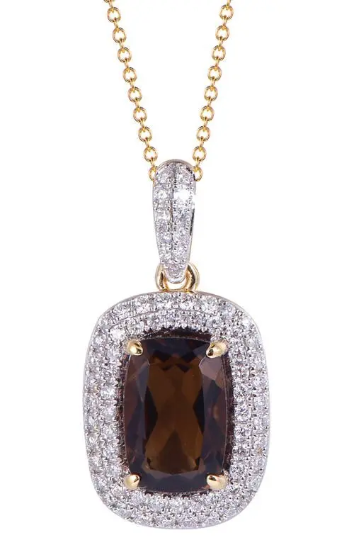KAHN HIGH JEWELRY Smoky Quartz And Diamond Necklace - Brown