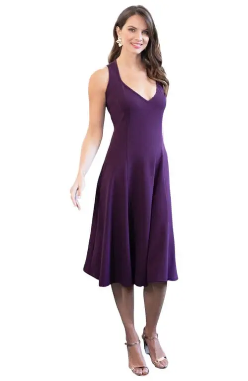 HOTSQUASH LONDON CLOTHING A-line Sleeveless Fit And Flare Dress