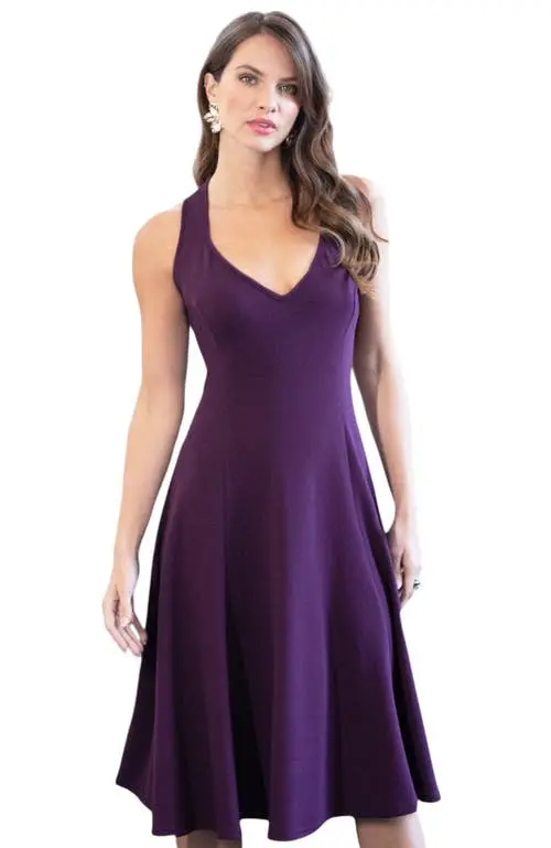 HOTSQUASH LONDON CLOTHING A-line Sleeveless Fit And Flare Dress