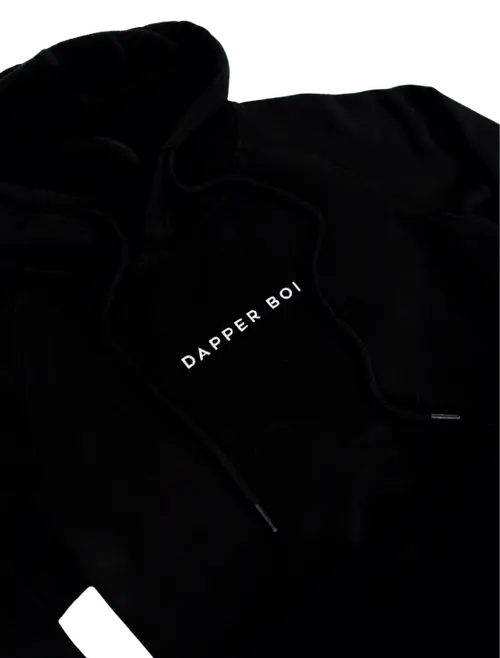 DAPPER BOI Pullover Hoodie - Black