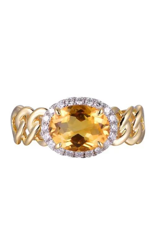 KAHN HIGH JEWELRY Citrine And Diamond Ring