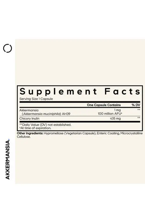 CODEAGE Akkermansia, 100 Million Afu Synbiotic Supplement