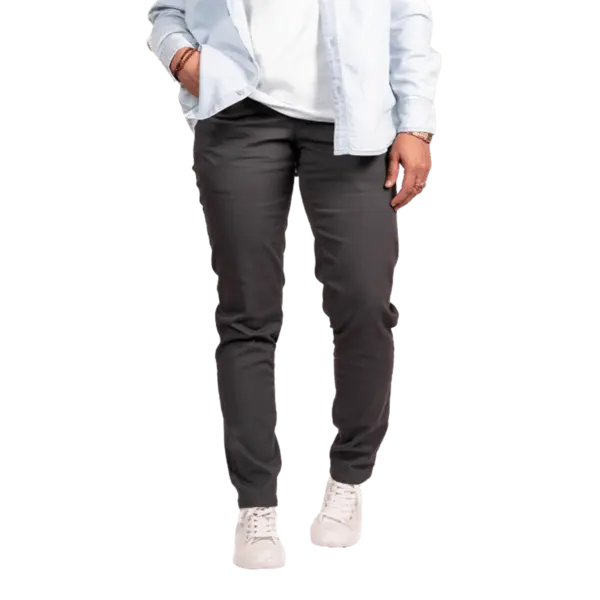 DAPPER BOI Slim Chino Pants - Dark Grey