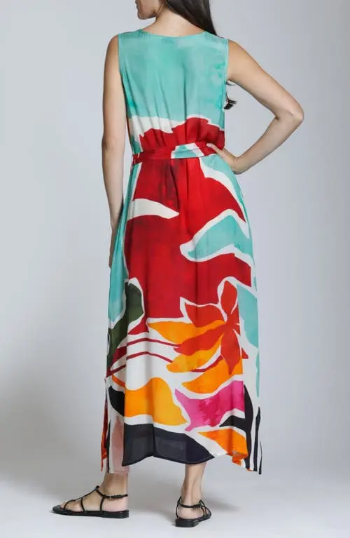 APNY Sleeveless Maxi Dress - Red Multi