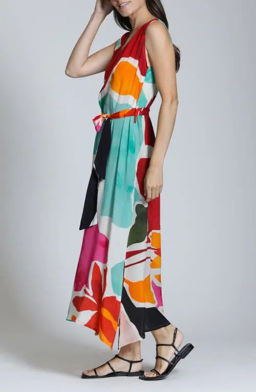 APNY Sleeveless Maxi Dress - Red Multi