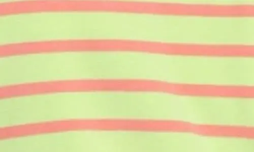 APNY Stripe Side Tie T-shirt - Citrine Orange Multi