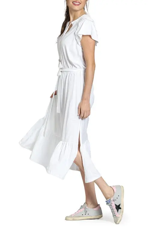 APNY Smock Detail Cotton Midi Dress