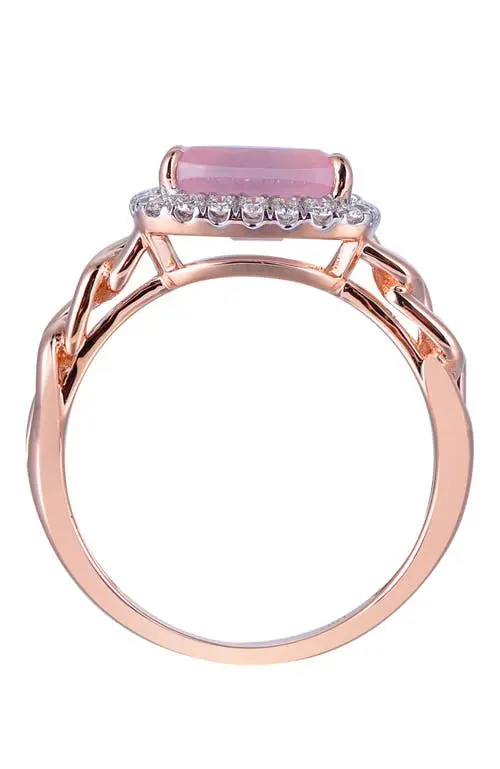 KAHN HIGH JEWELRY Rose Quartz And Diamond Ring
