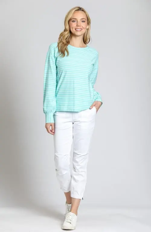 APNY Stripe Stretch Cotton Top
