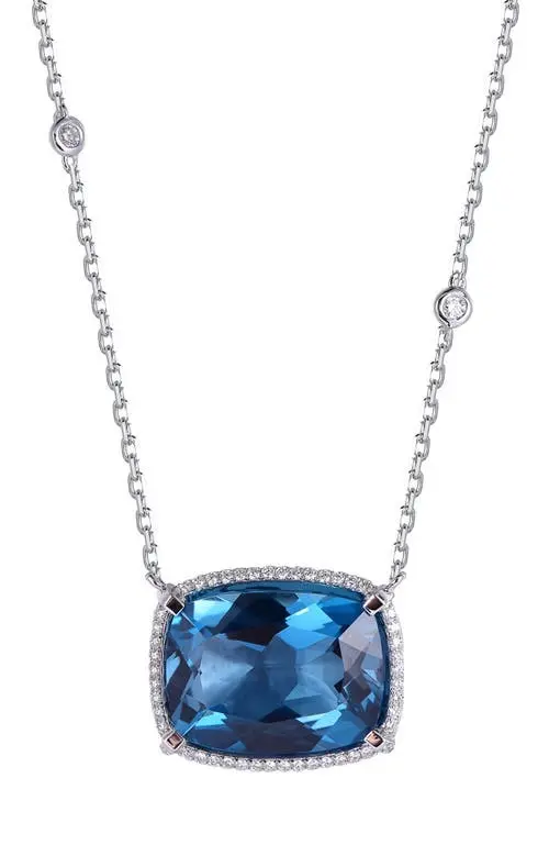KAHN HIGH JEWELRY Topaz And Diamond Necklace - London Blue