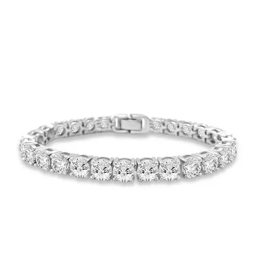 ANNA ZUCKERMAN 15ctw Diamond Crystalline Tennis Bracelet - Platinum