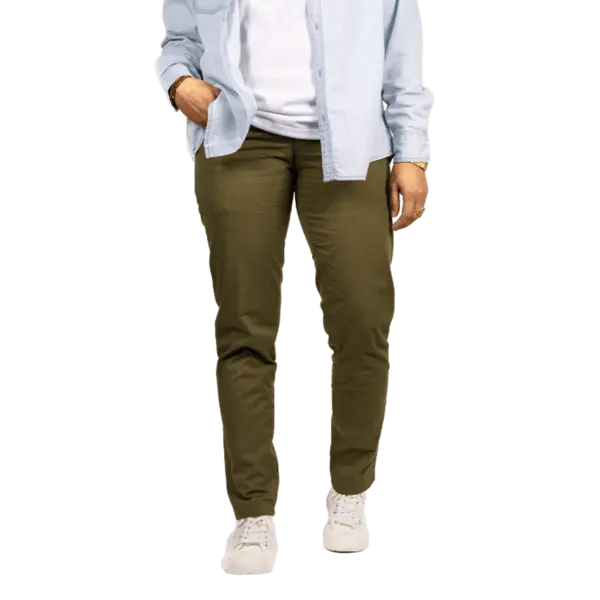 DAPPER BOI Slim Chino Pants - Olive