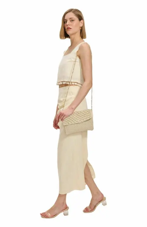 MODA LUXE Celeste Crossbody Handbag - Ivory