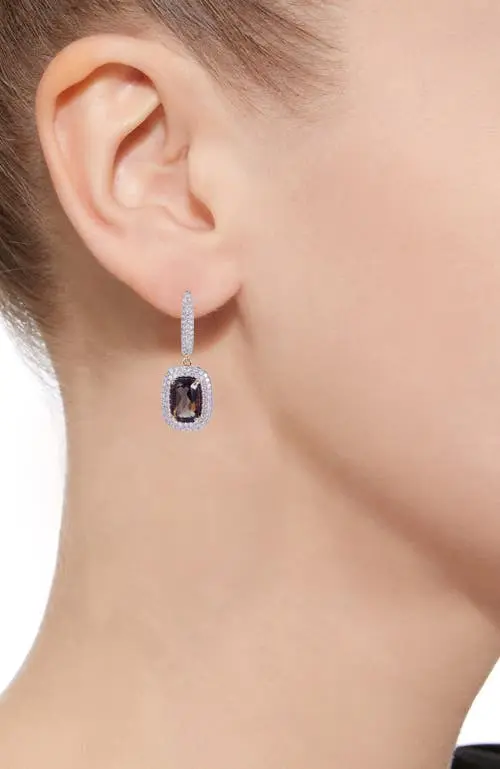 KAHN HIGH JEWELRY Smoky Quartz And Diamond Earrings