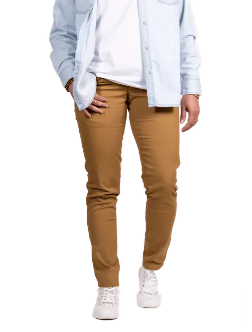 DAPPER BOI Slim Chino Pants - Khaki