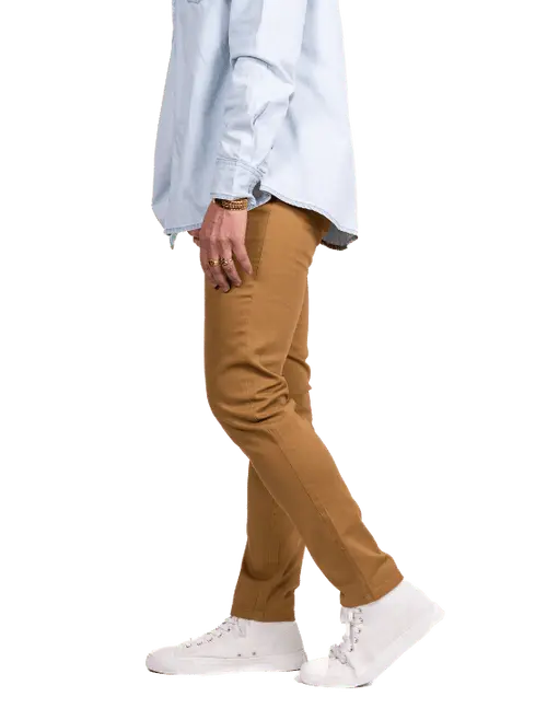 DAPPER BOI Slim Chino Pants - Khaki