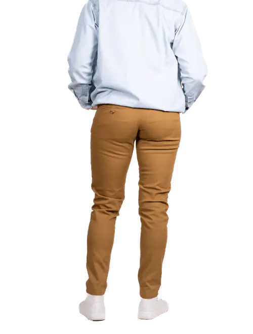 DAPPER BOI Slim Chino Pants - Khaki