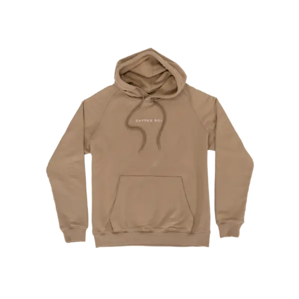 DAPPER BOI Pullover Hoodie - Tan