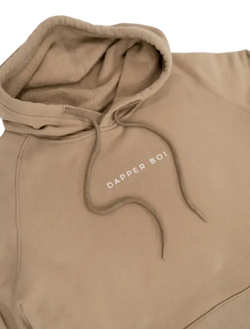 DAPPER BOI Pullover Hoodie - Tan