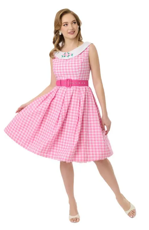 open lace back dress Laura Ashley Remake Floral Swing Dress Xs I Retro Fairy main image 1