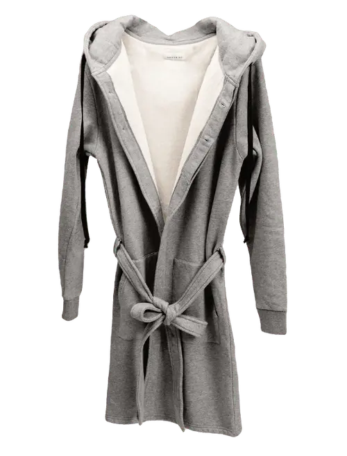 DAPPER BOI Db Hoodie Robe - Grey Melange