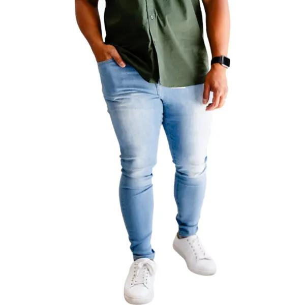 DAPPER BOI Skinny Jeans - Blue Fade