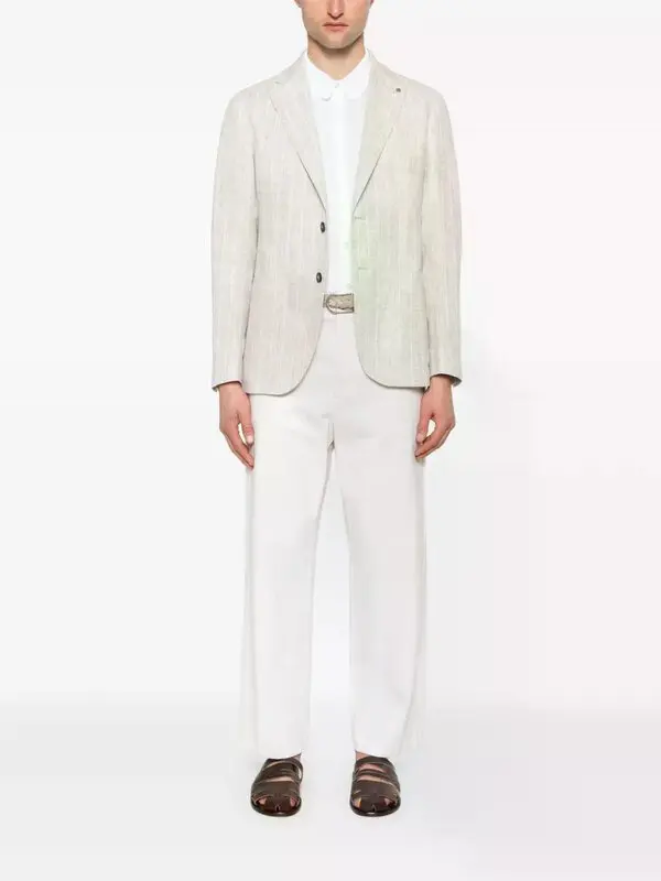 Tagliatore Striped Blazer - Neutrals