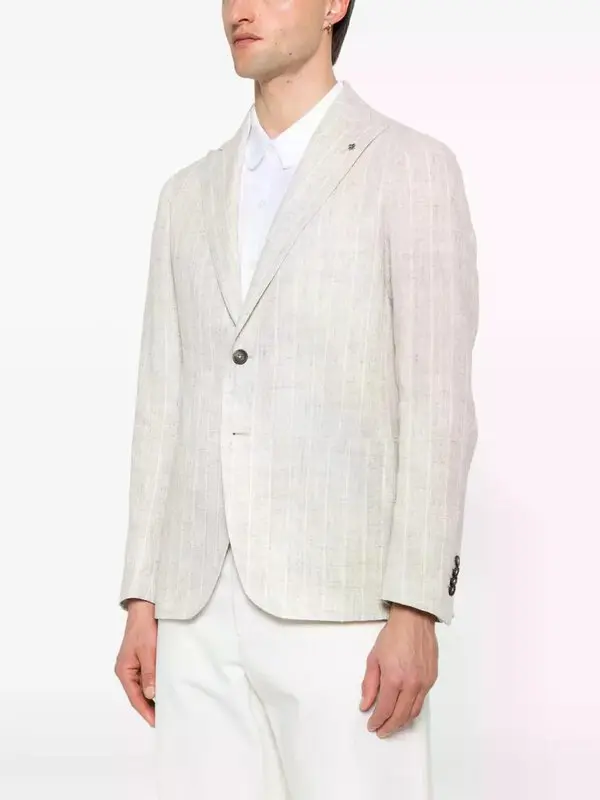 Tagliatore Striped Blazer - Neutrals