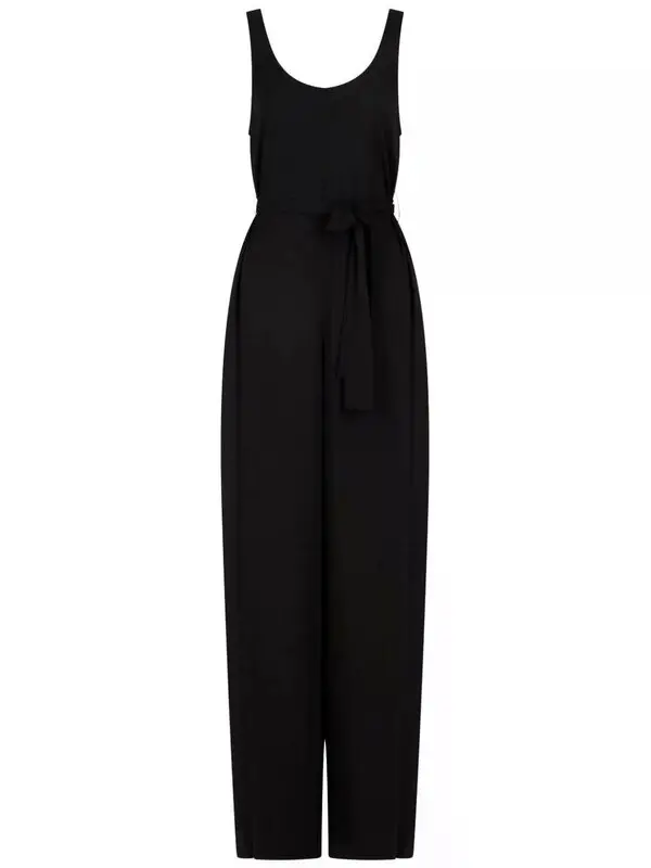 Armani Exchange Belted Jumpsuit - Black