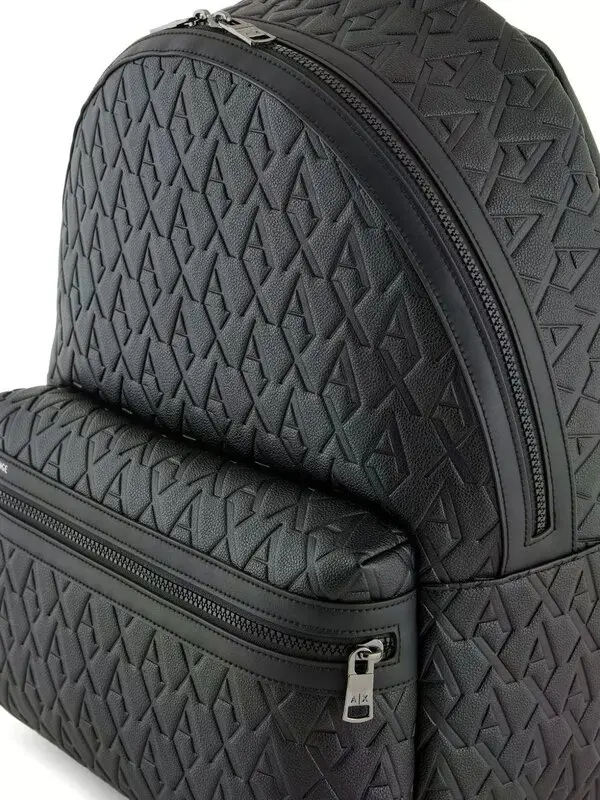 Armani Exchange Monogram Debossed Backpack