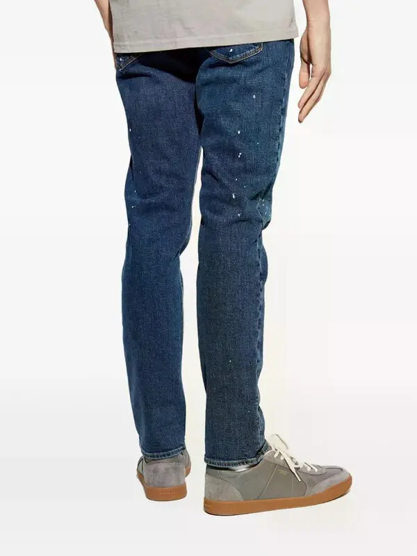 Emporio Armani Paint Splatter-print Jeans