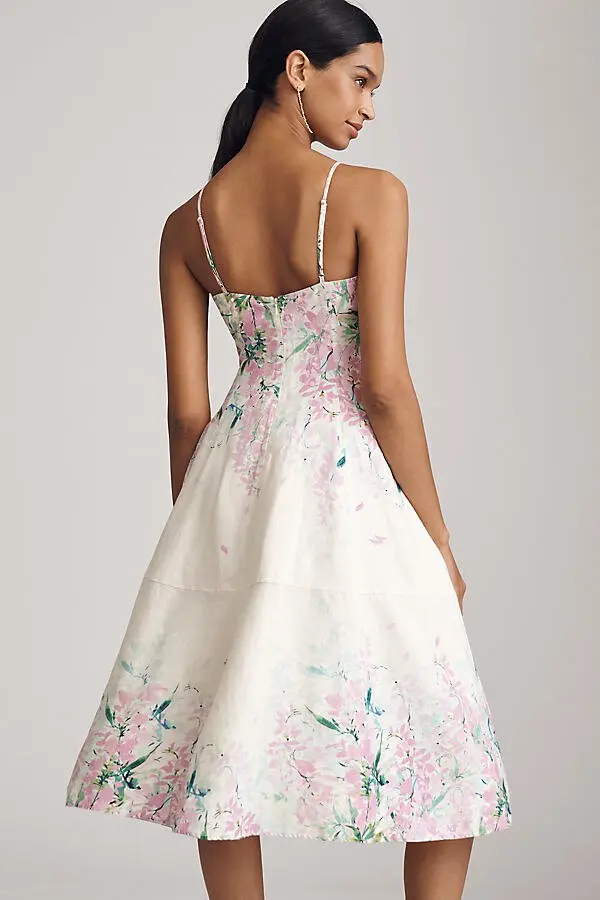 Hope For Flowers By Tracy Reese Linen Floral Fit & Flare Slip Dress In  Multicolor - 42% Off | Editorialist