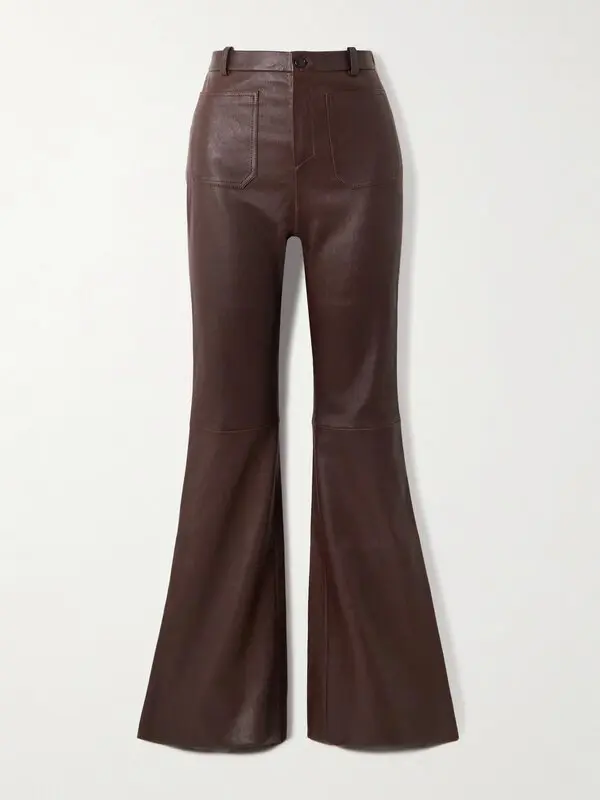 Stouls Laurent Leather Flared Pants